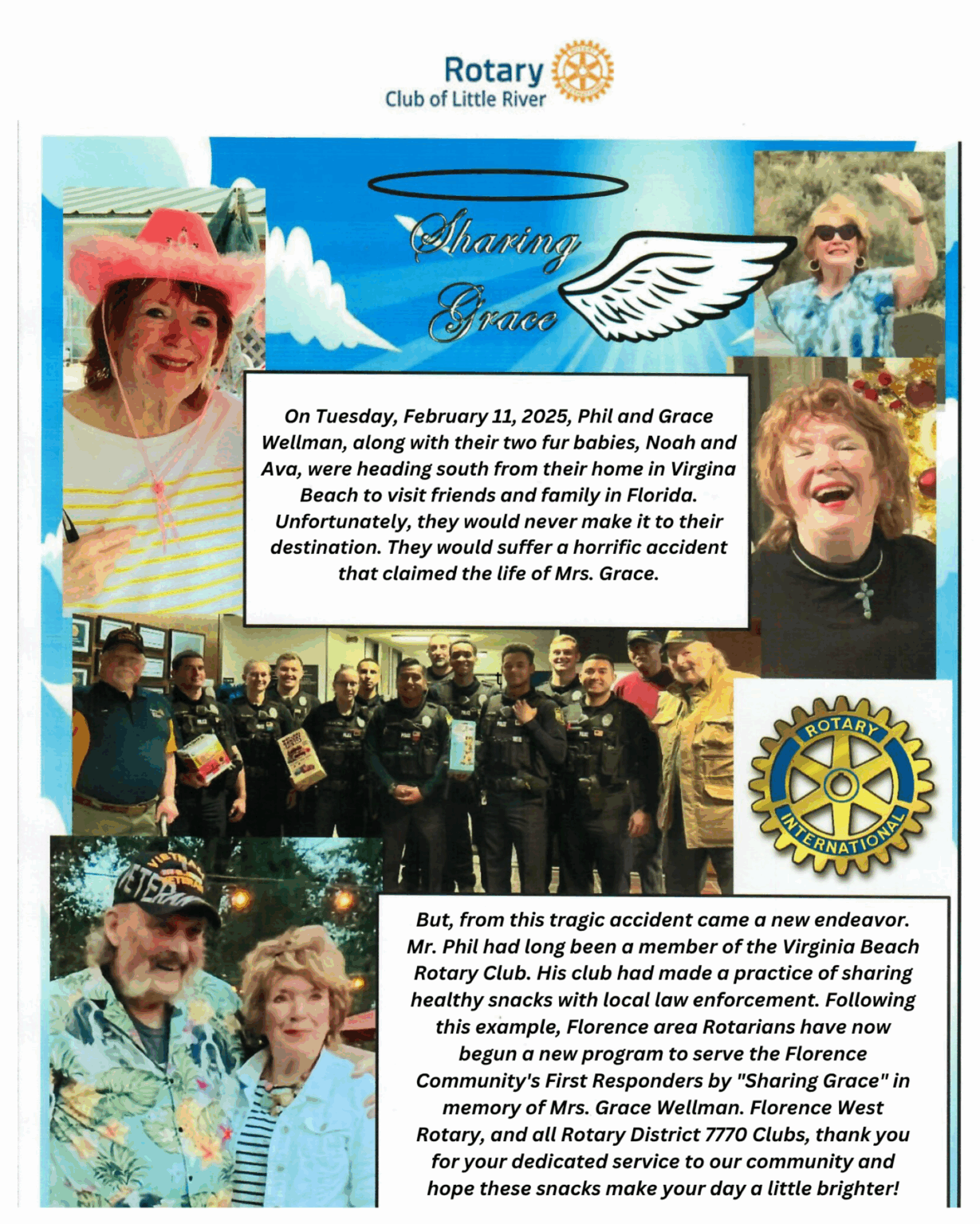 Sharing Grace - Rotary Club of Little River